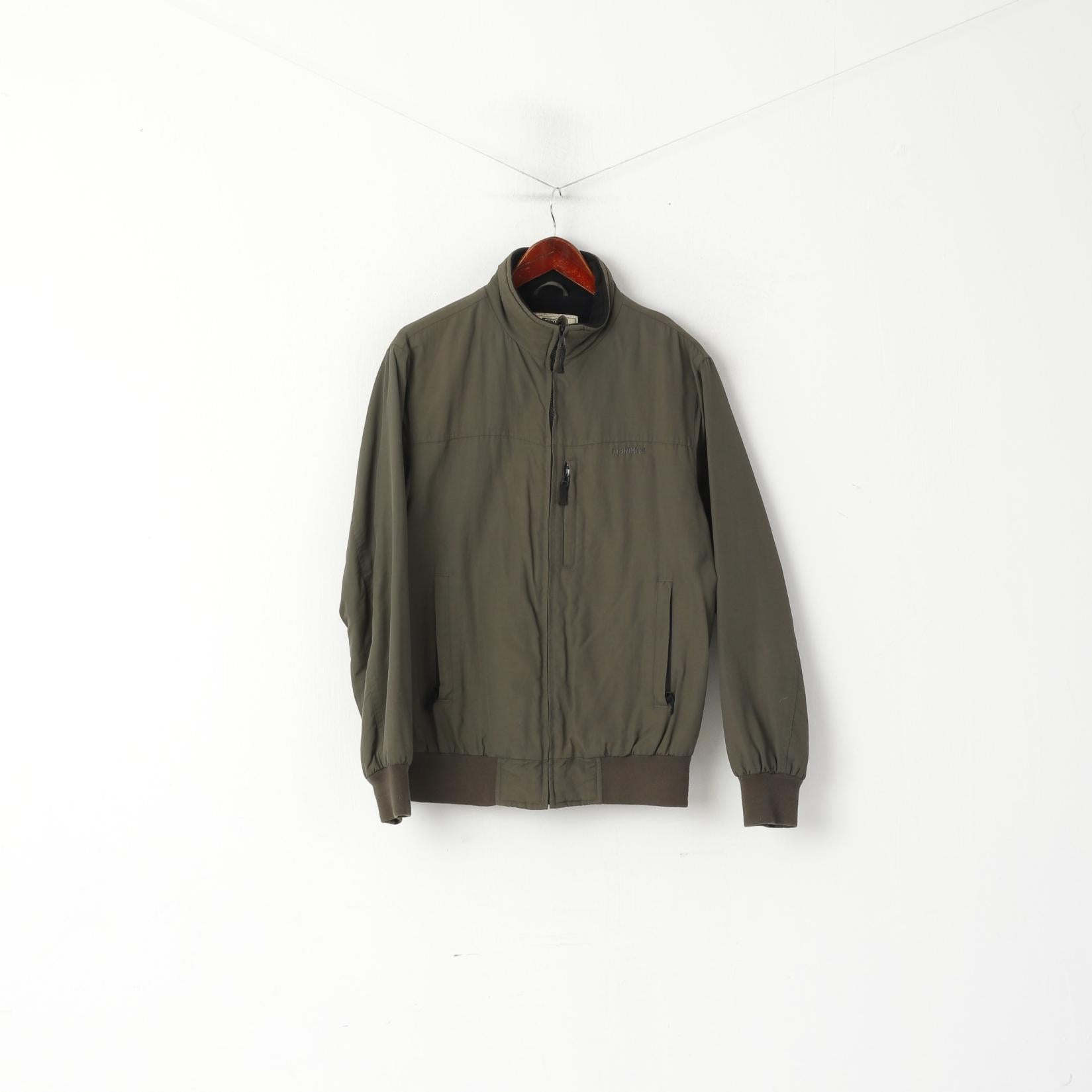 Animal Men S Jacket Khaki Classic Collection Nylon Full Zipp Fleece Li ...