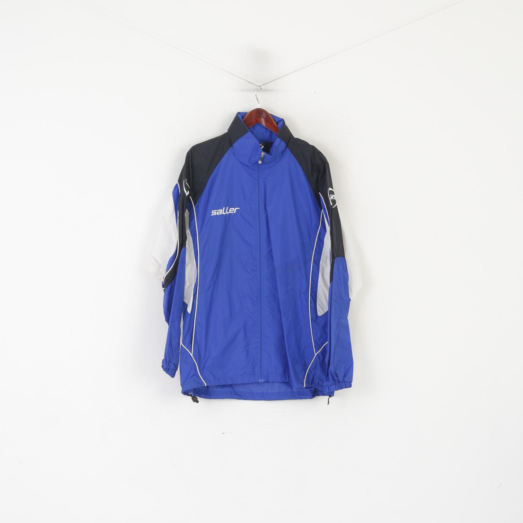 Saller Men L Jacket Blue Nylon Waterproof Hidded HoodSV Wacker Rottleb ...